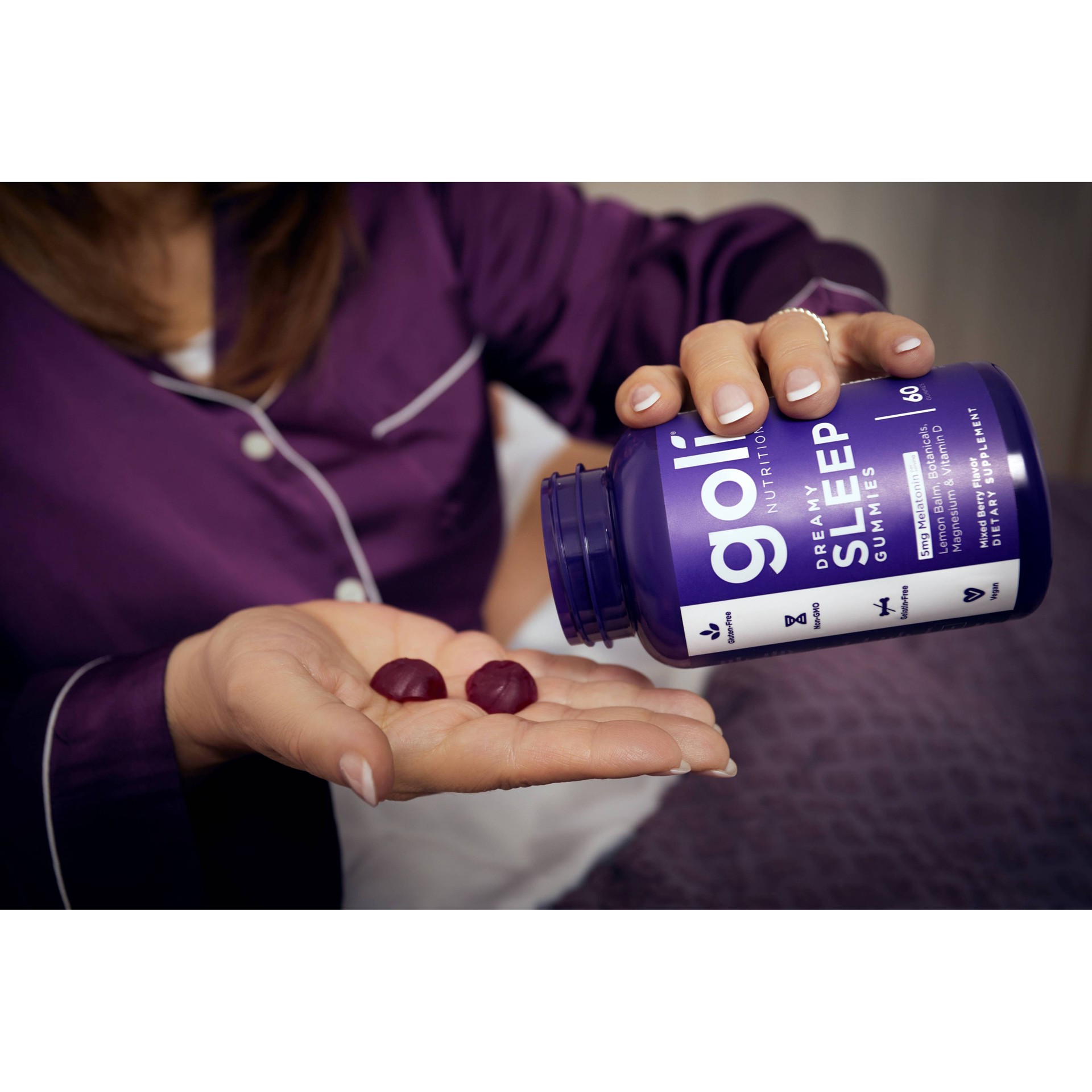 Goli Nutrition Extra Strength Dreamy Vegan Sleep Vitamin Gummies - 50ct ...