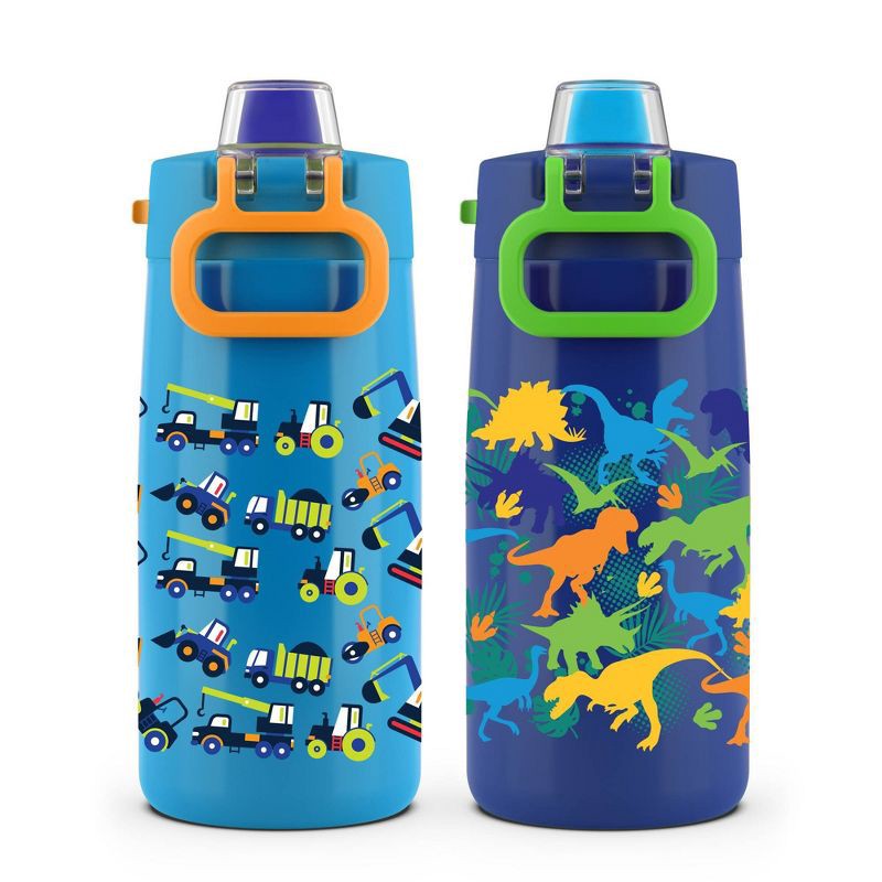 2pk Colby Kids' Stainless Steel 12oz Water Bottles Blue/Blue - Ello 2 ...