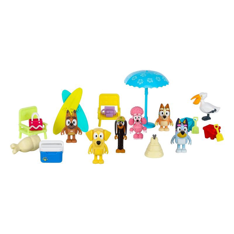 Bluey Figure & Accessory Beach Multipack 1 ct | Shipt