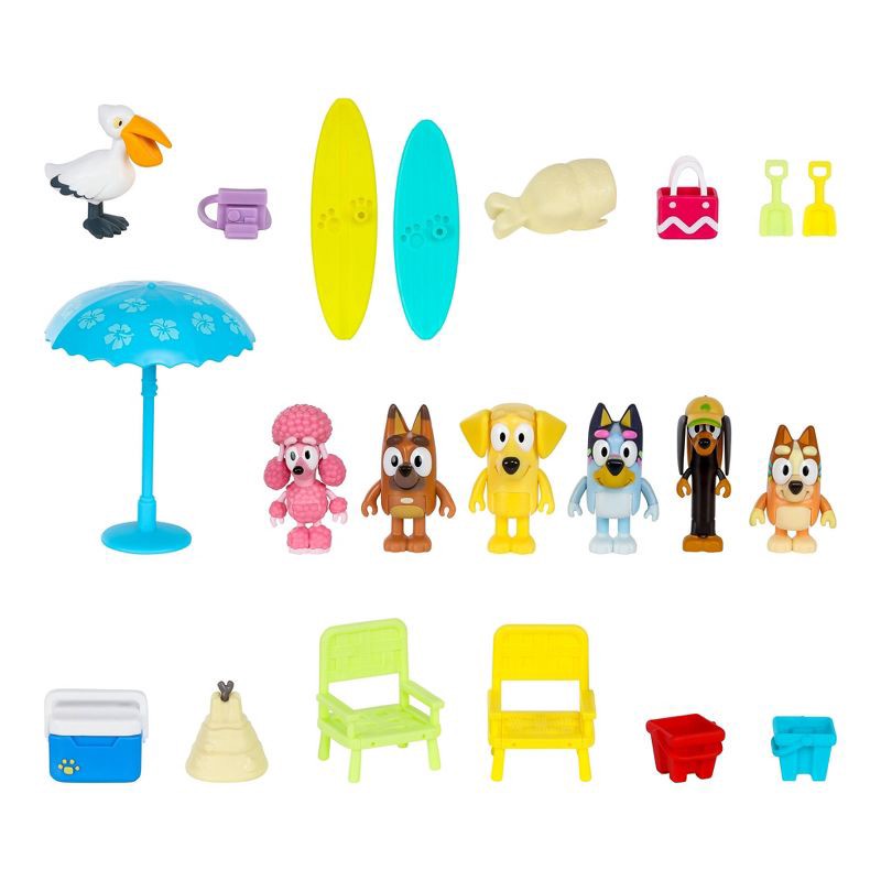 Bluey Figure & Accessory Beach Multipack 1 ct | Shipt