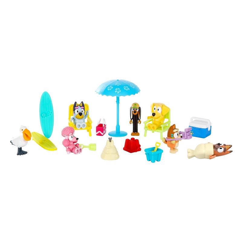 Bluey Figure & Accessory Beach Multipack 1 ct | Shipt