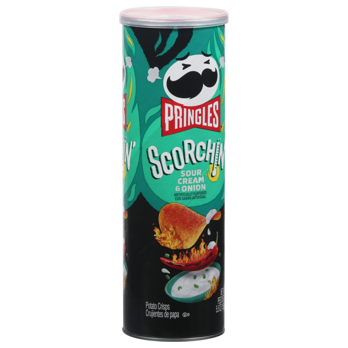 Pringles Scorchin' Potato Crisps Chips, Sour Cream and Onion, 5.5 oz 5. ...