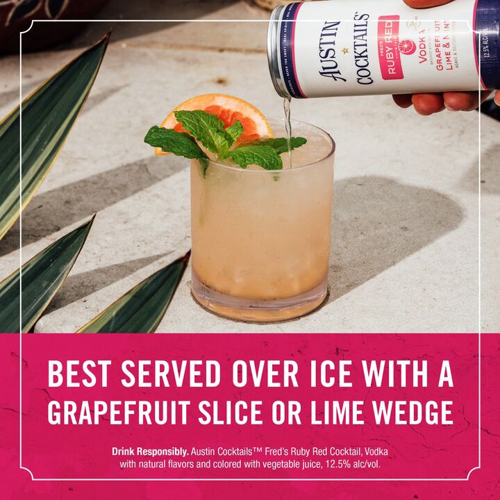 Austin Cocktails Fred's Sparkling Ruby Red Vodka Ready to Drink ...