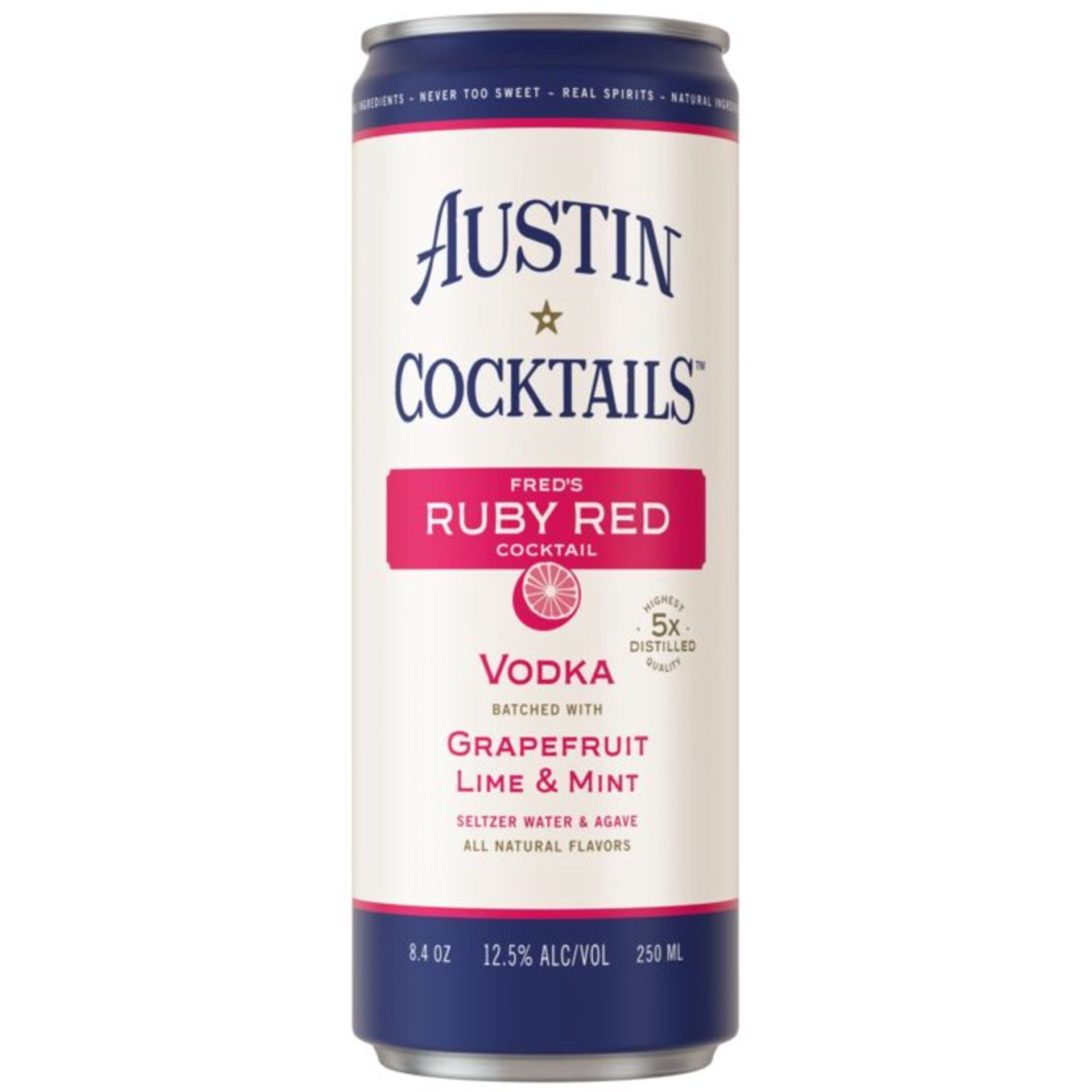 Austin Cocktails Freds Sparkling Ruby Red Vodka Ready To Drink Cocktail Can 1 Ct Shipt