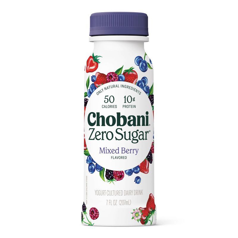 Chobani Zero Sugar Mixed Berry Yogurt Drink - 7 fl oz 7 fl oz | Shipt