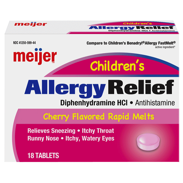 Meijer Children's Allergy Relief Diphedryl Fast Melts 18 ct | Shipt Meijer Children's Allergy Relief Diphedryl Fast Melts 18 ct | Shipt