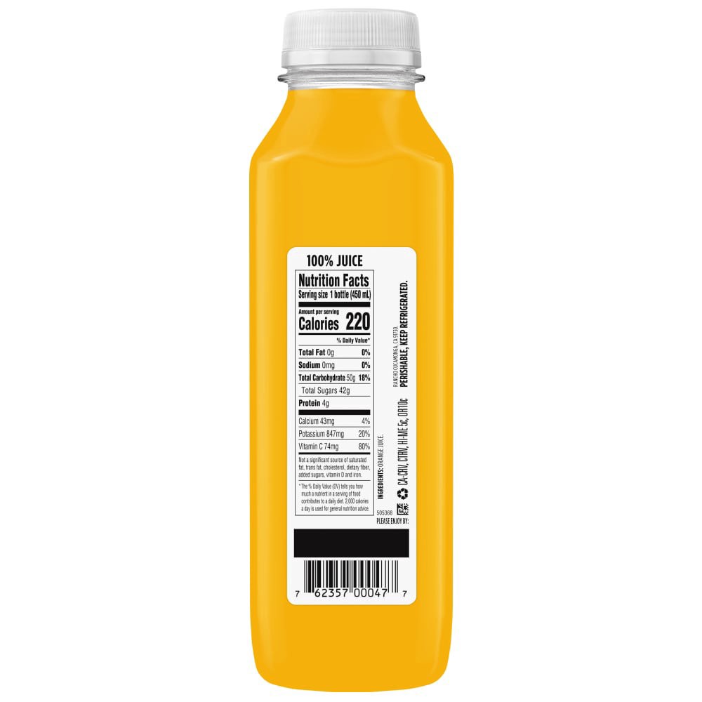 Evolution Fresh Fresh Orange Juice White Label - 15.2 fl oz 15.2 fl oz ...