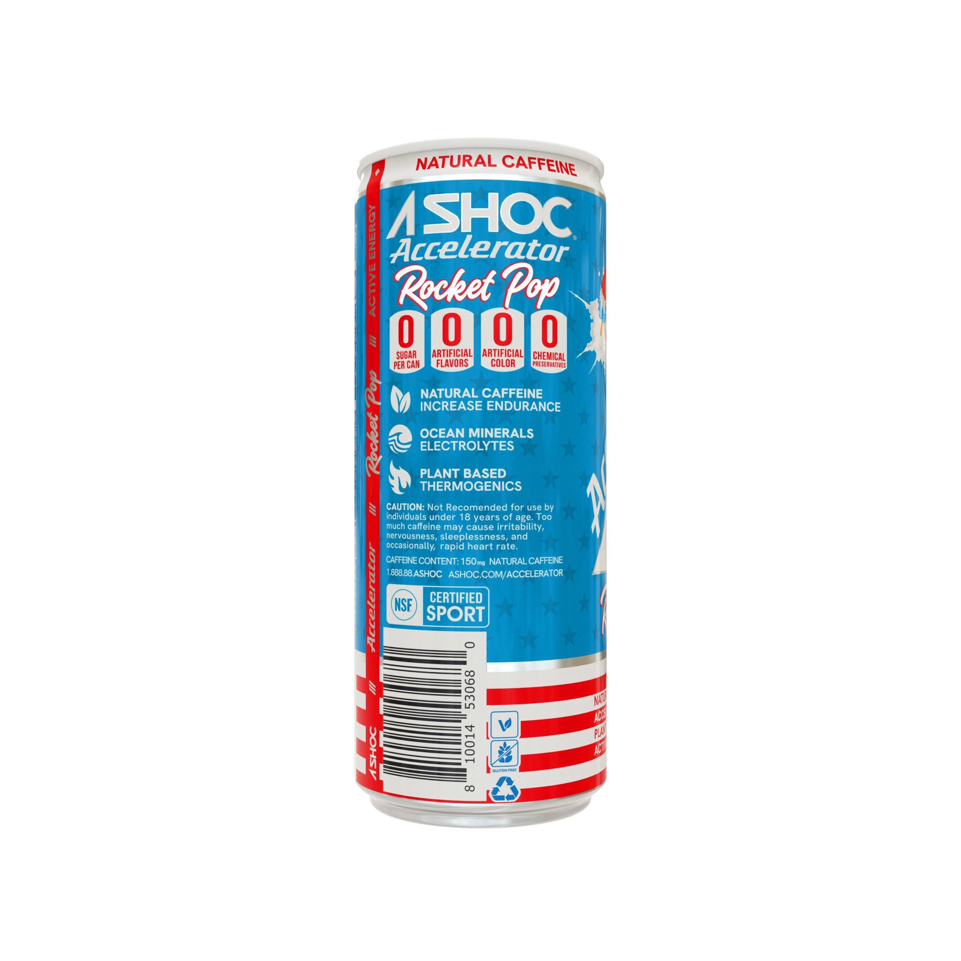 Adrenaline Shoc ASHOC Accelerator Rocket Pop Energy Drink - 12 fl oz ...