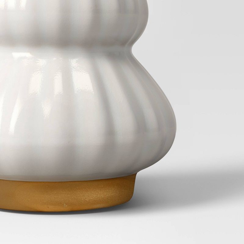 Small Scalloped Ceramic Christmas Tree White - Threshold 1 lb | Shipt