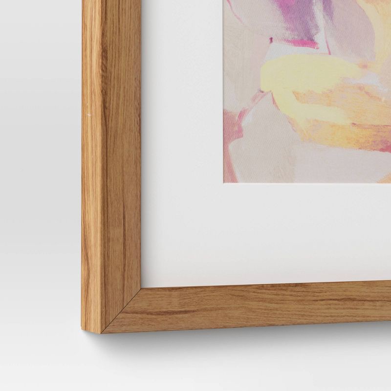 (Set of 2) 16" x 20" Painterly Collage Framed Under Glass Wall Art ...