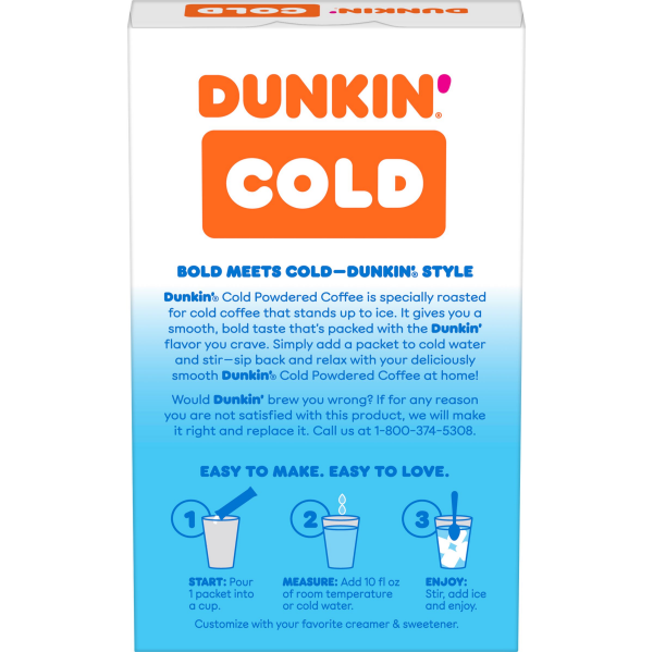 Dunkin' Dunkin Cold Powdered Instant Stick 6 ct | Shipt