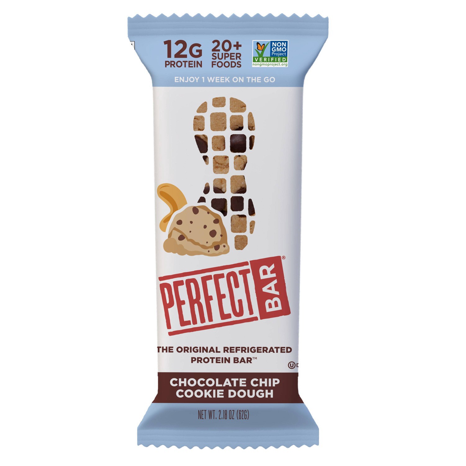 Perfect Bar Dark Chocolate Chip Cookie Dough Protein Bar - 2.18oz 2.18 ...