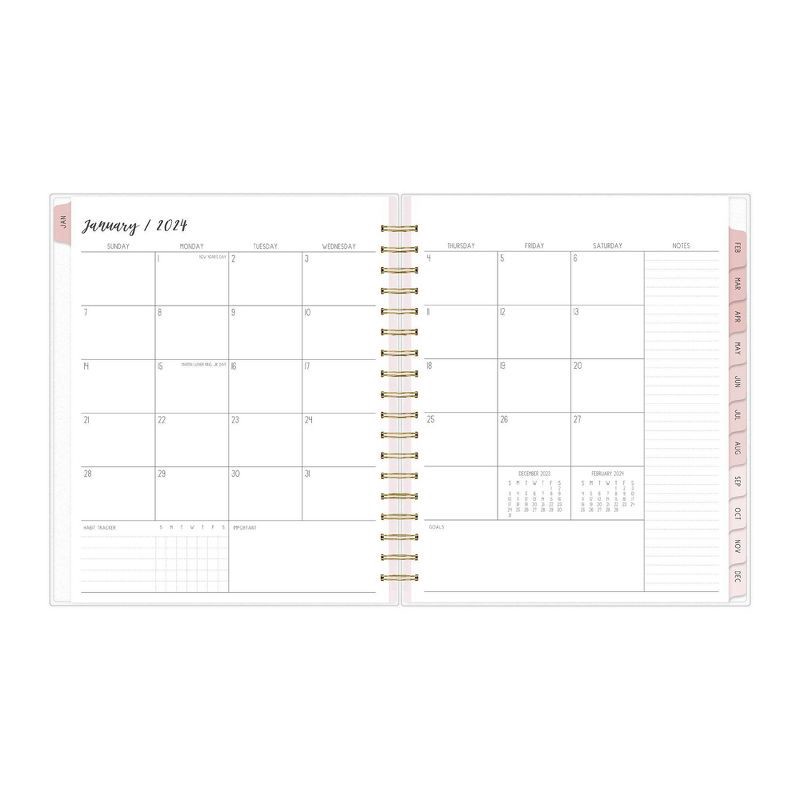 Ivory Paper Co 2024 Planner 10"x8" Daily/Monthly Frosted Cover Tillie ...
