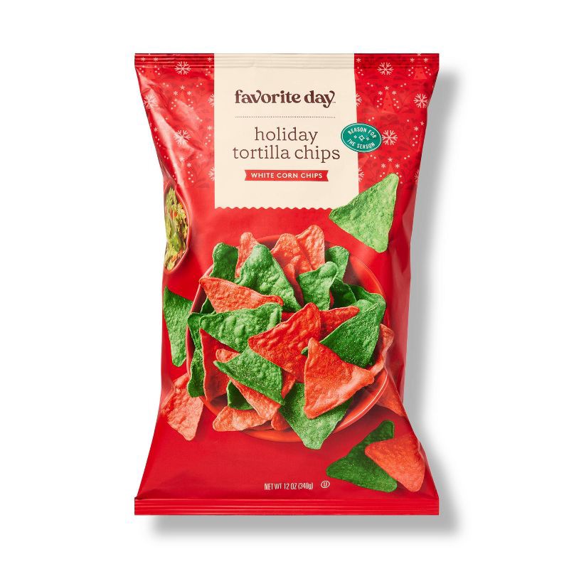 Christmas Red & Green Tortilla Chips - 12oz - Favorite Day™ 12 oz | shipt