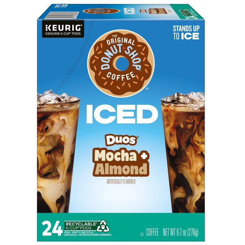 Keurig The Original Donut Shop Medium Roast ICED Mocha + Almond K-Cup ...