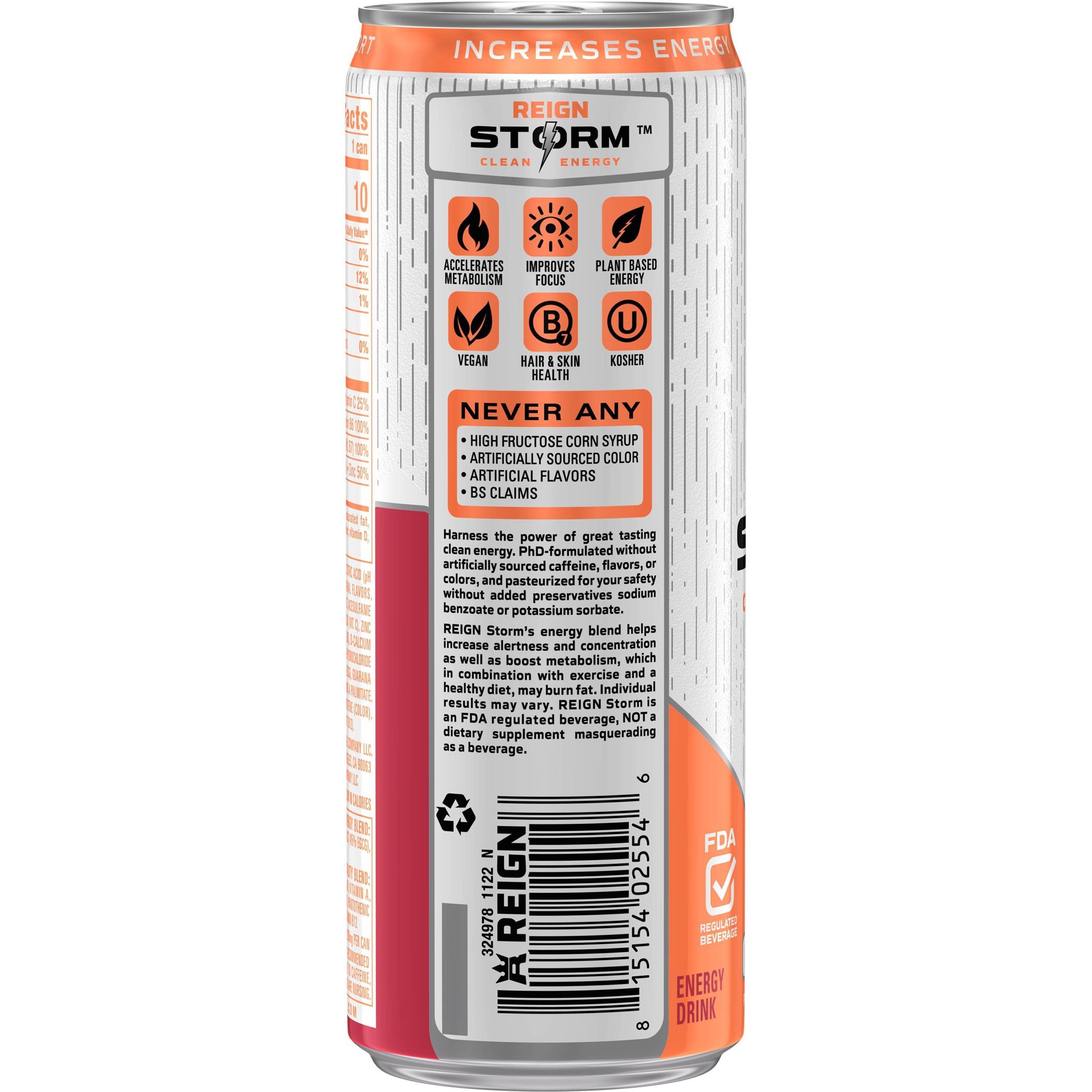 Reign Storm Peach Nectarine 12Oz 12 fl oz | Shipt