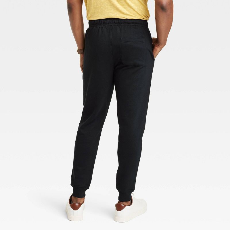Men's Tapered Fleece Jogger Pants - Goodfellow & Co™ Black L 1 ct | shipt