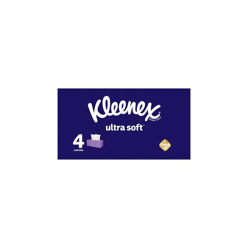 Kleenex Back-to-School Ultra Soft Facial Tissue - 4pk/120ct 4 pk; 120 ...
