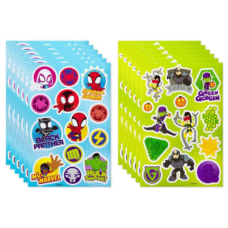 12ct Marvel's 'spidey and His Amazing Friends': Carlton Cards Stickers ...