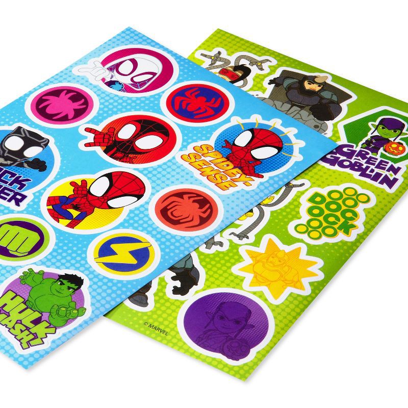 12ct Marvel's 'spidey and His Amazing Friends': Carlton Cards Stickers ...