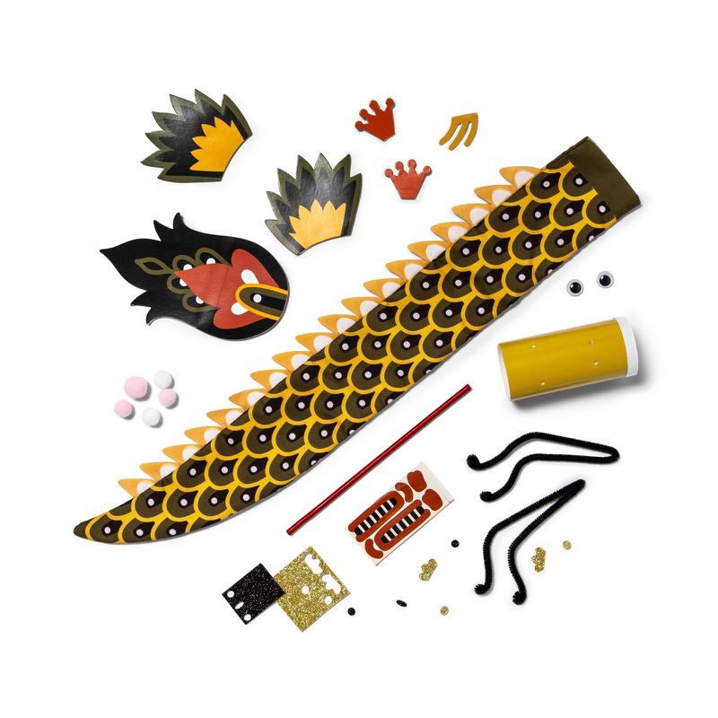 Make-Your-Own Lunar New Year Dragon Streamer Art Kit - Mondo Llama 1 ct ...