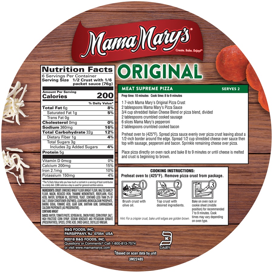 Mama Marys Pizza Crusts 12 Oz Shipt
