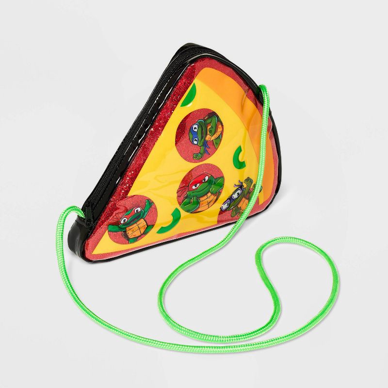 Girls' Teenage Mutant Ninja Turtles Pizza Slice Crossbody Bag - Green ...
