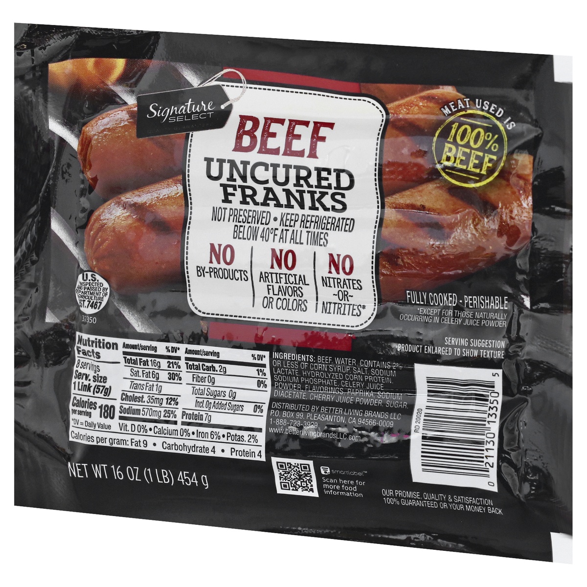 Signature Select Uncured Beef Franks 16.0 oz | Shipt