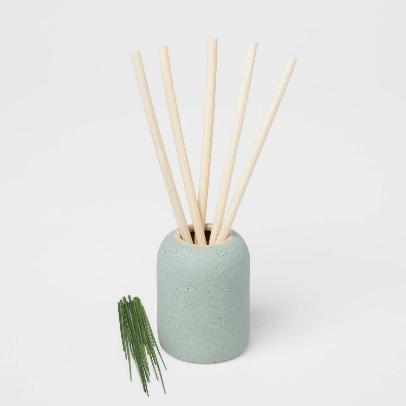 Matte Textured 100ml Ceramic Diffuser Green and Dune Grass - Threshold ...