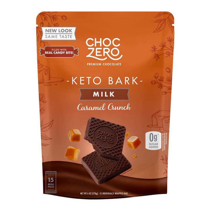 ChocZero Choc Zero Chocolate Caramel Crunch Keto Bark - 6oz 6 oz | Shipt