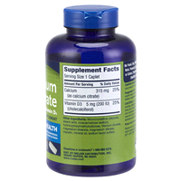 MEIJER WELLNESS Meijer Natural Calcium Citrate with Vitamin D3 Caplets ...