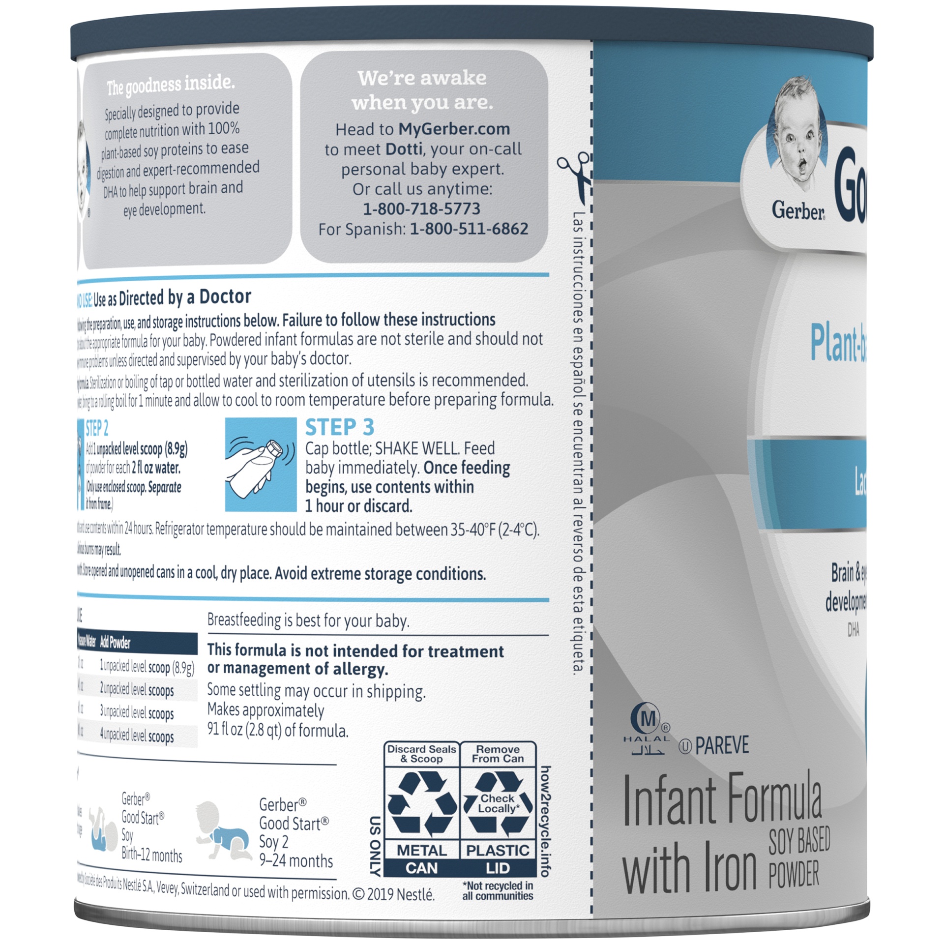 Gerber Good Start Stage 1 Soy Non-Gmo Powder Infant Formula 12.9 oz | Shipt