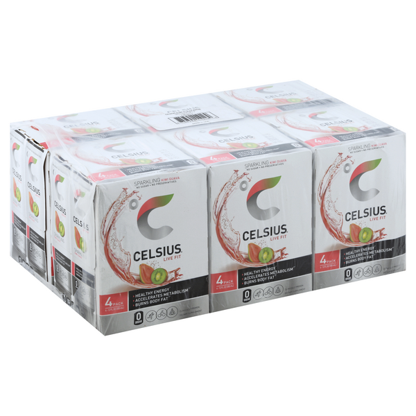 Celsius Sparkling Kiwi Guava, 4Pk 12 fl oz | Shipt