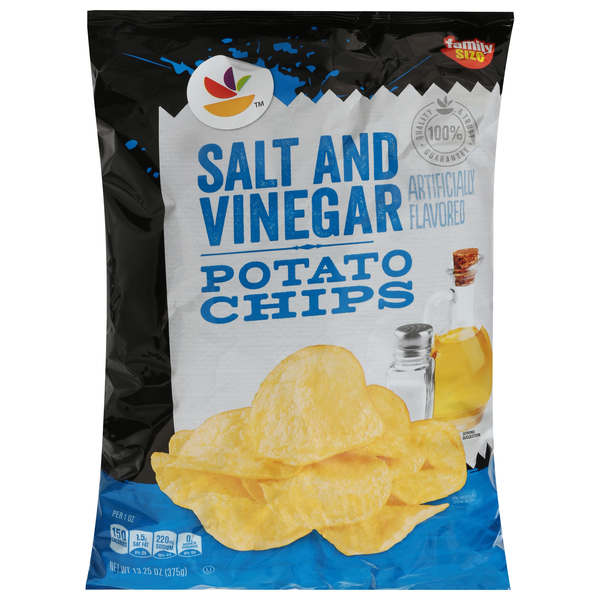 Salt & Vinegar Potato Chips Family Size | Shipt