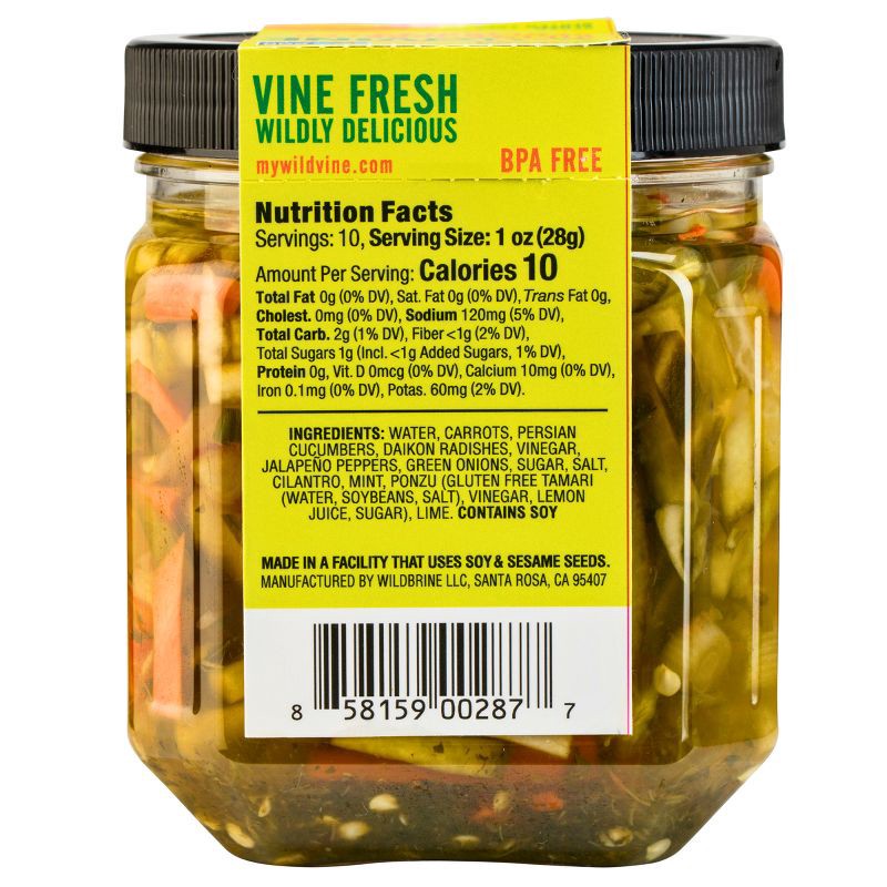 wildbrine WildVINE Banh Mi Medley Vietnamese Spiced Pickled Vegetables ...