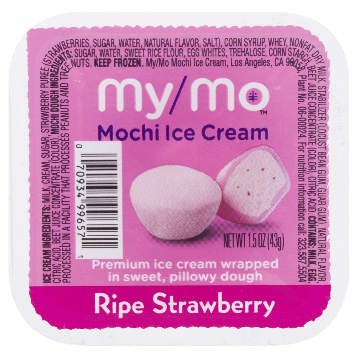 My/Mo Ripe Strawberry Mochi Ice Cream 1.5 oz | Shipt