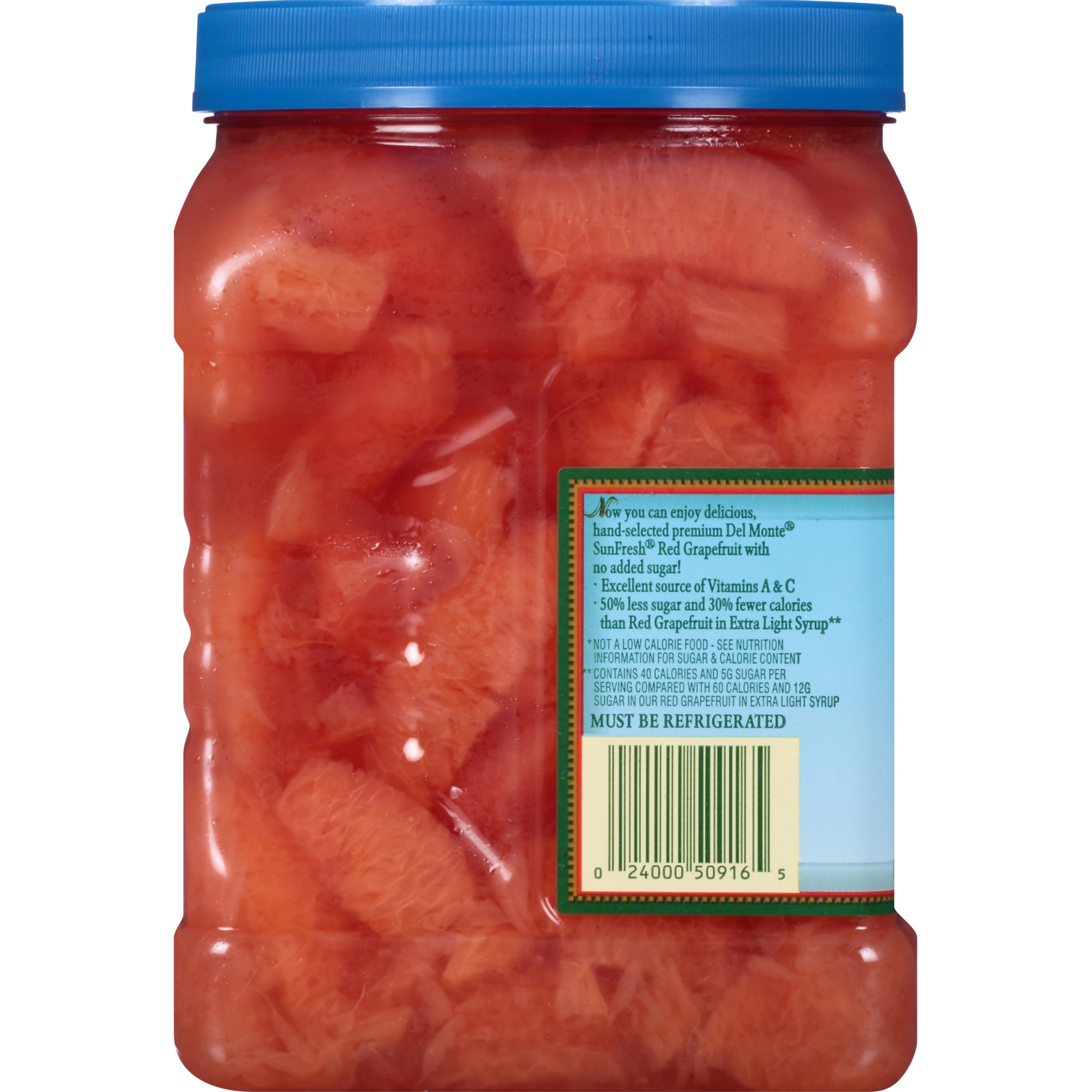 Del Monte No Sugar Added Red Grapefruit, Jarred Fruit 64 oz | Shipt