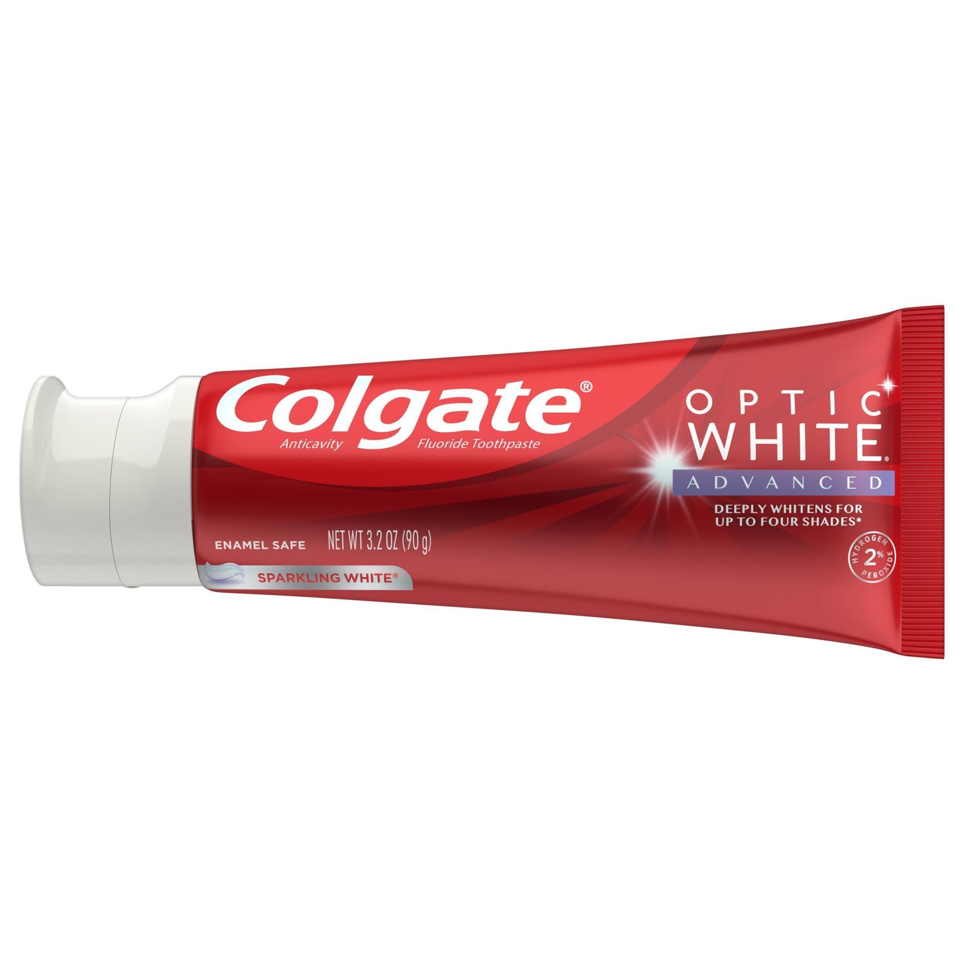 Colgate Optic White Advanced Teeth Whitening Toothpaste, Sparkling ...