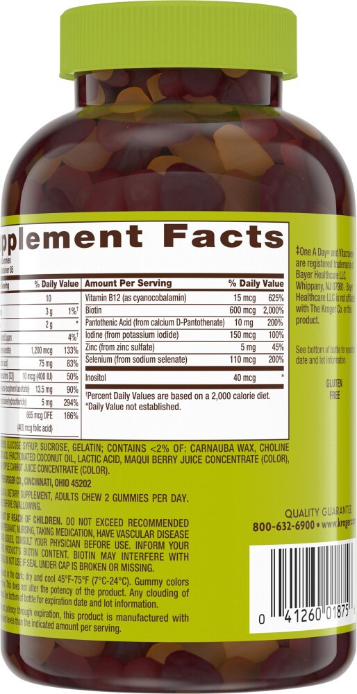 Kroger Mens Daily Multivitamin Gummy 170 ct | Shipt