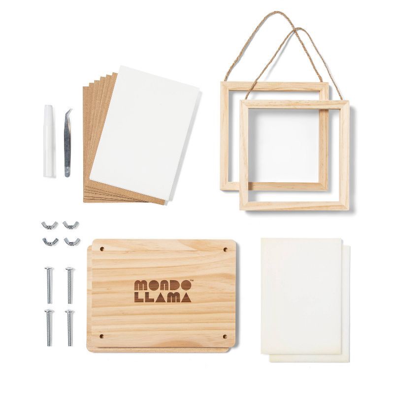 Floral Press with Frame Wood Craft Kit - Mondo Llama™: Flower Drying ...