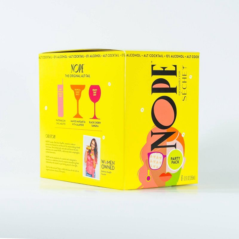 Nope ABV Nope Non-Alcoholic Party Pack - 6pk/8 fl oz Cans 6 ct; 8 fl oz ...