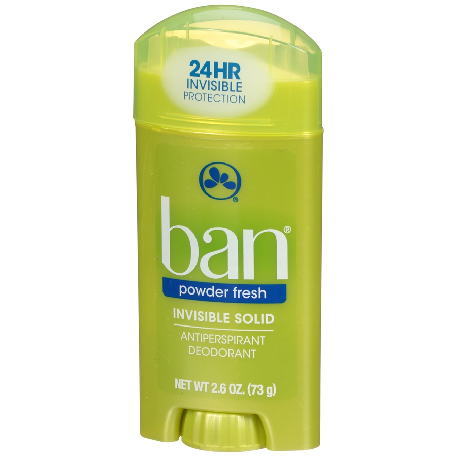 Ban 24hr Antiperspirant Solid Deodorant, Invisible Solid Provides All ...