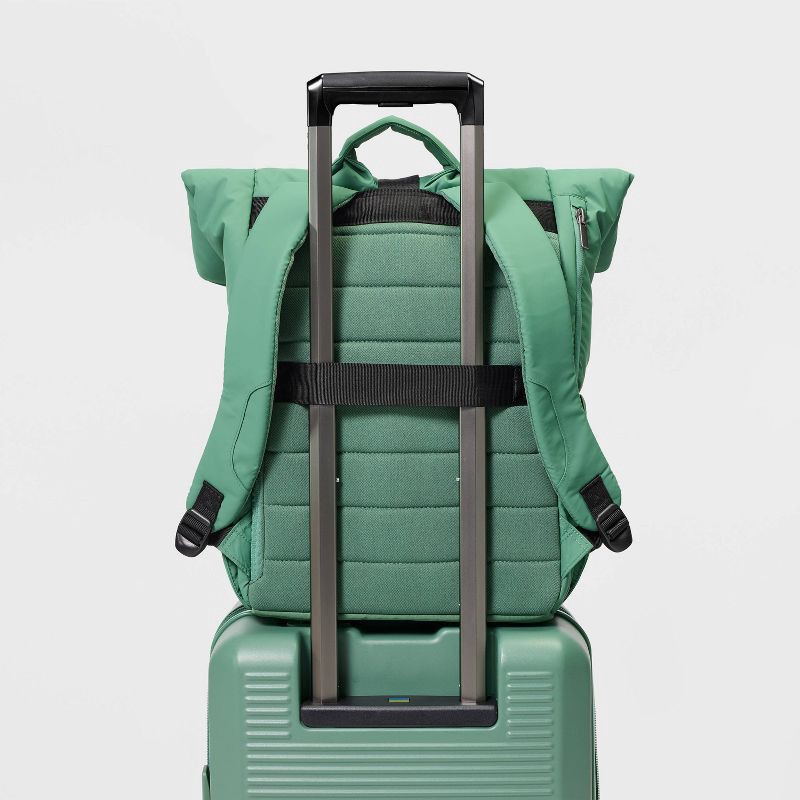 Puffer 16" Backpack Green - Open Story™️ 1 ct | shipt