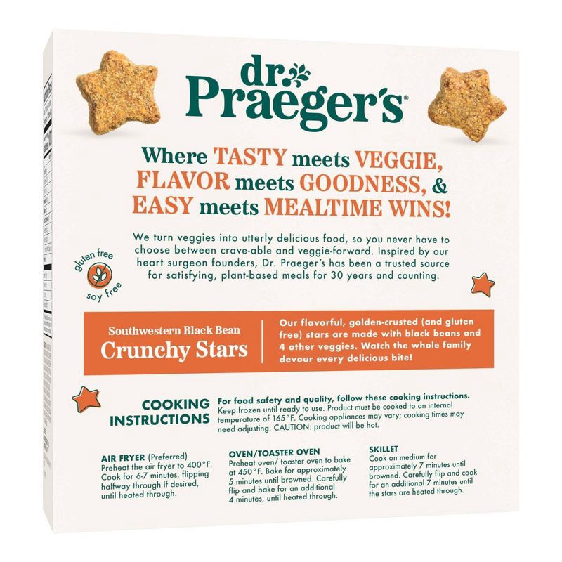 Dr. Praeger's Frozen Gluten Free Vegan Southwestern Black Bean Crunchy ...