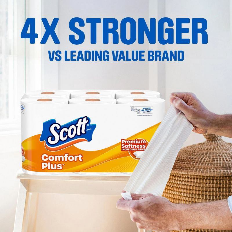 Scott Comfort Plus Toilet Paper - 12 Rolls 12 ct | Shipt
