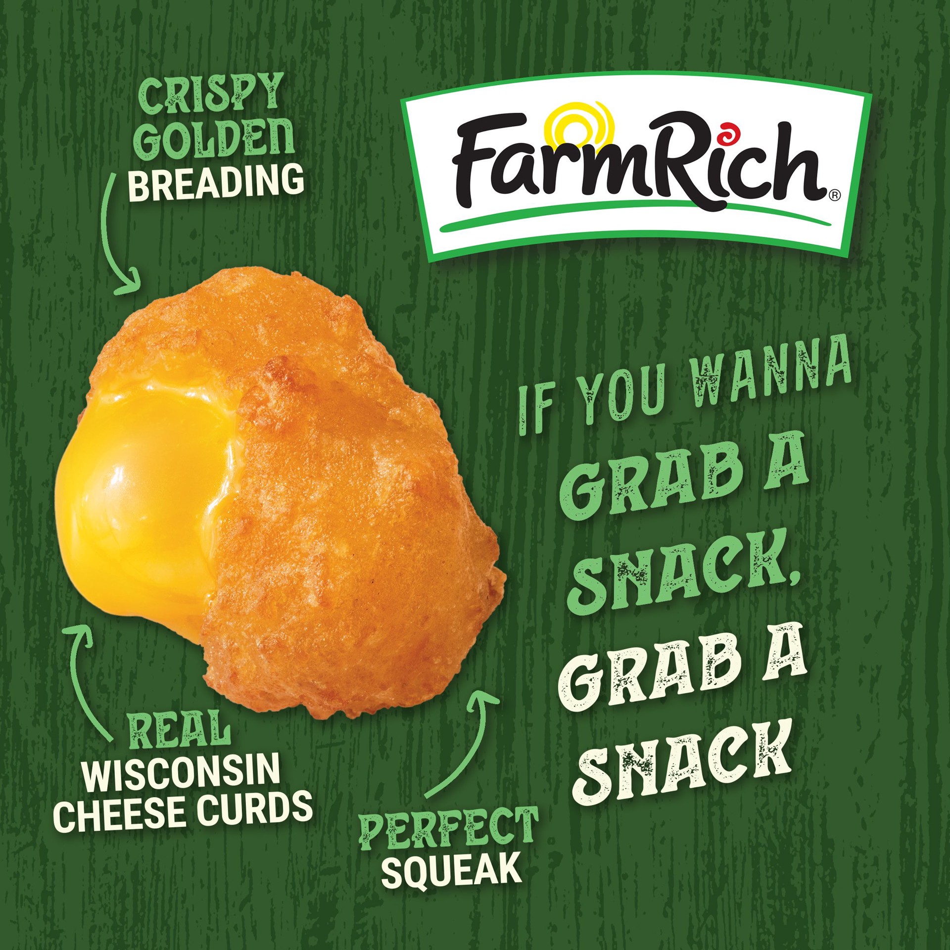 Farm Rich Breaded Wisconsin Cheddar Cheese Curds in a Crispy Coating ...