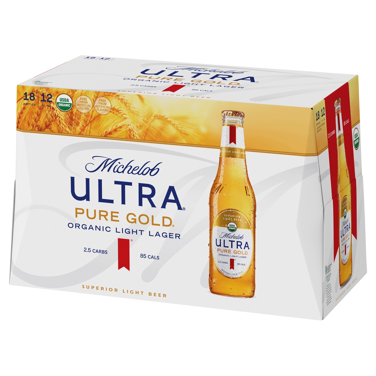 Michelob Ultra Pure Gold Organic Light Lager 12 Oz Shipt