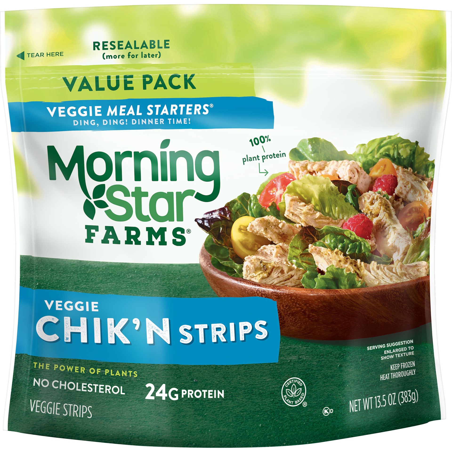 MorningStar Farms Meal Starters Meatless Chicken Strips, Plant Based ...