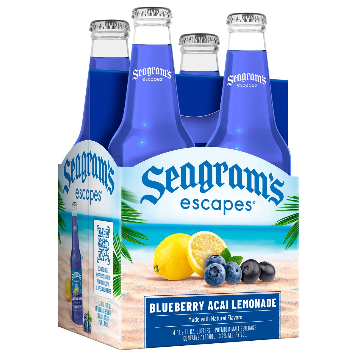 Seagram's Blueberry Acai Lemonade - 4pk/11.2oz 4 ct | Shipt