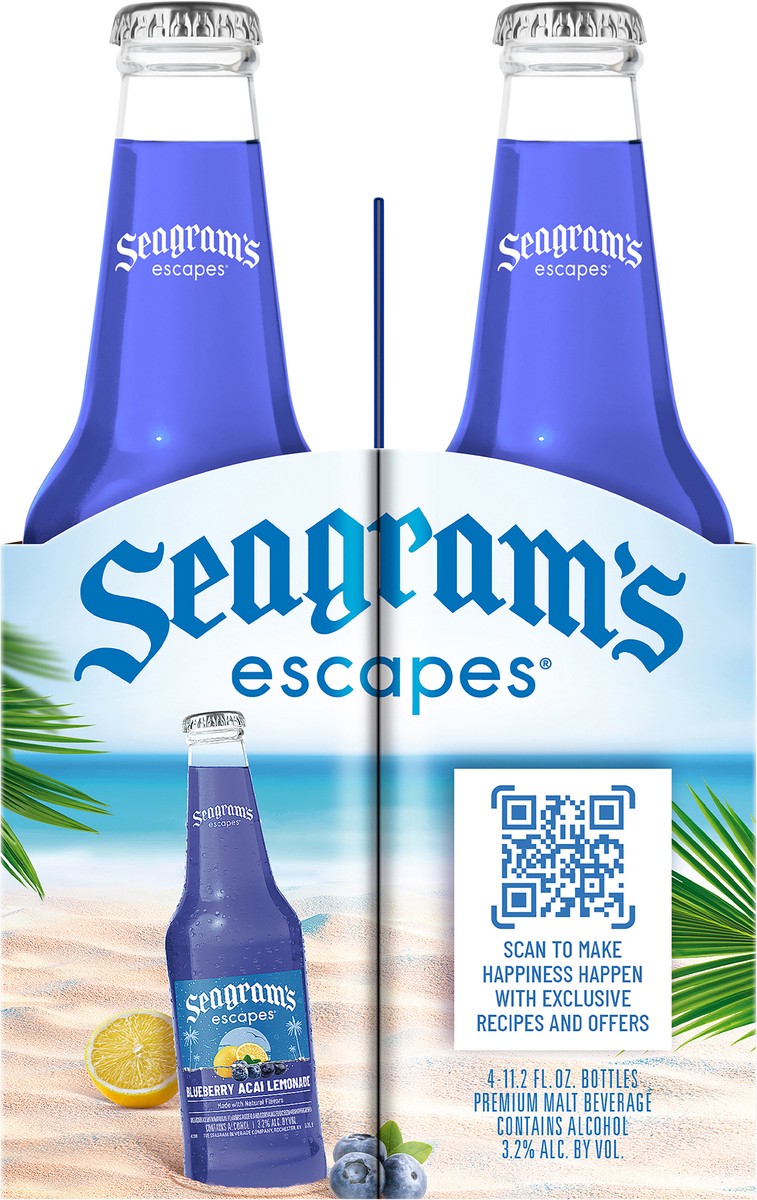 Seagram's Blueberry Acai Lemonade - 4pk/11.2oz 4 ct | Shipt